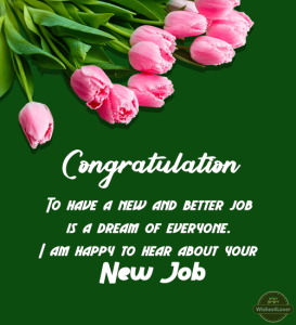Congratulation Messages for a New Job - Wishes4Lover