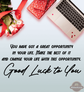 Good Luck Messages for New Job - Best Wishes