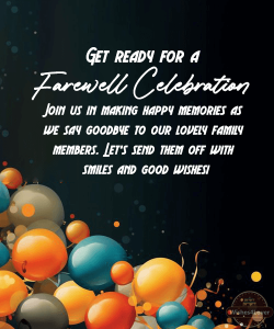 30+ Farewell Party Invitation Messages - Invitation Wordings